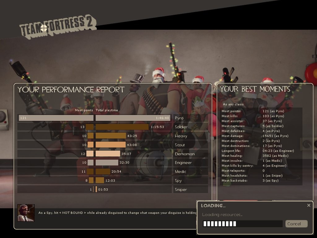 A TF2 Christmas Loading Screen [Team Fortress 2] [Mods]