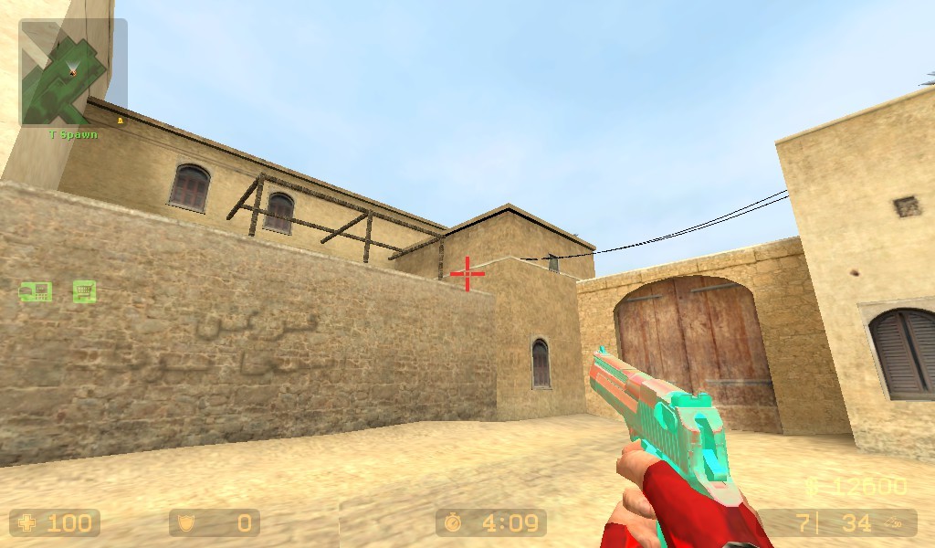 Chrome Cyan/Red Desert Eagle! Mod for Counter-Strike: Source | CS:S Mods