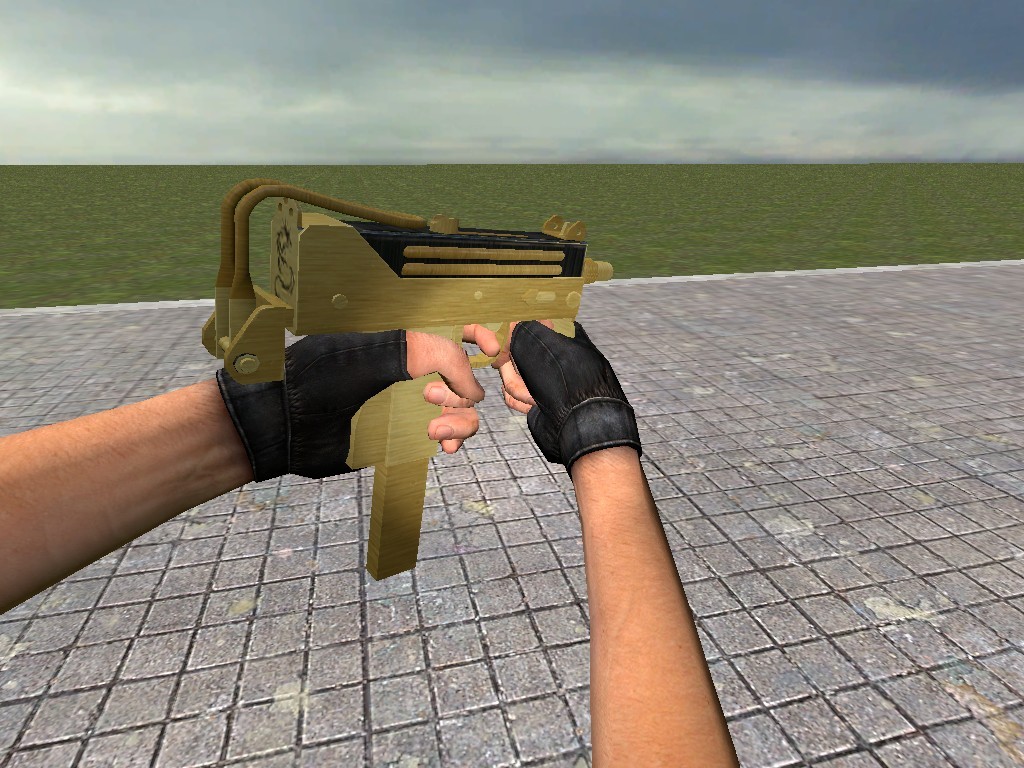 Gold and Black Mac-10 Mod for Counter-Strike: Source | CS:S Mods