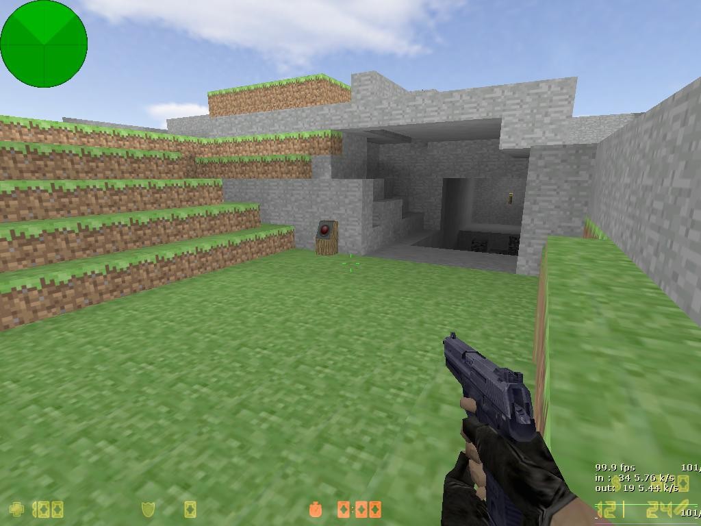 bhop_minecraft_v1 Mod for Counter-Strike 1.6 | CS1.6 Mods