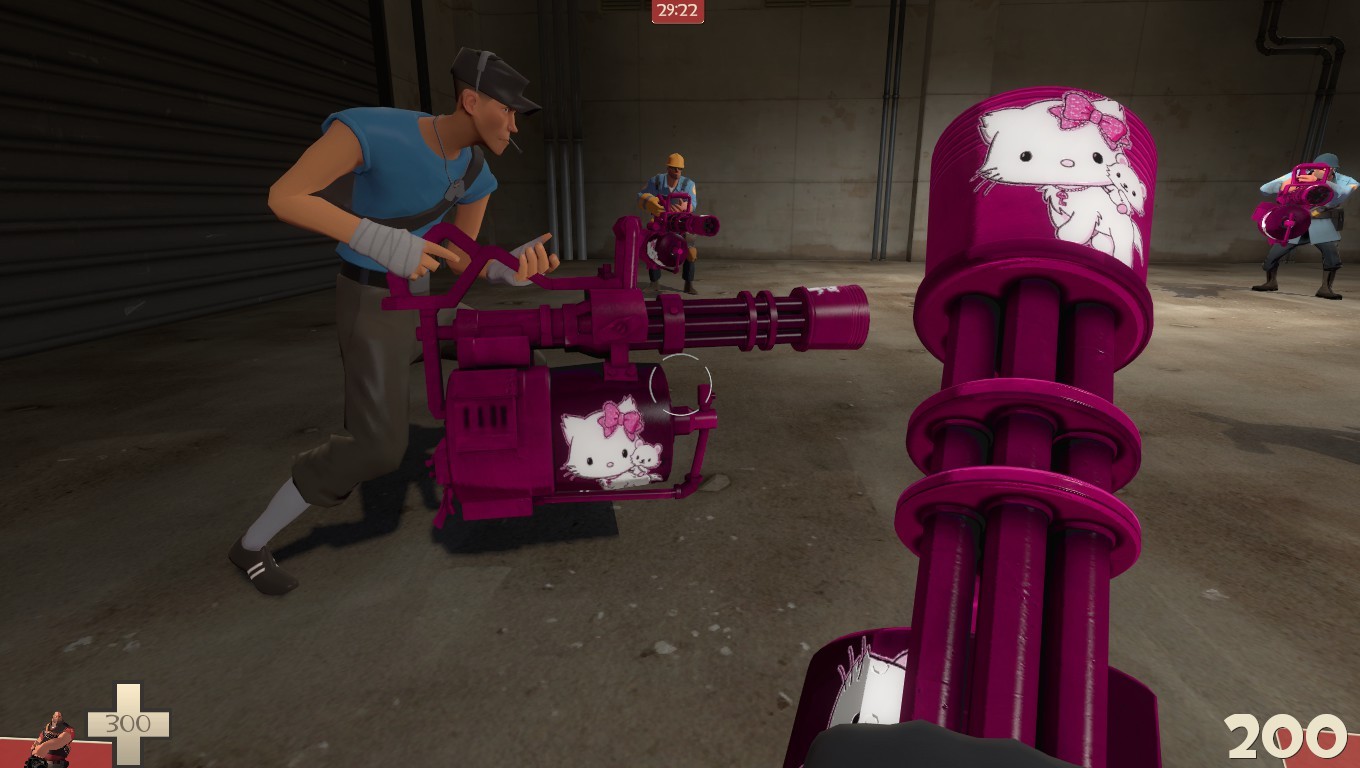 Hello Kitty Minigun - Reworked Mod for Team Fortress 2 | TF2 Mods