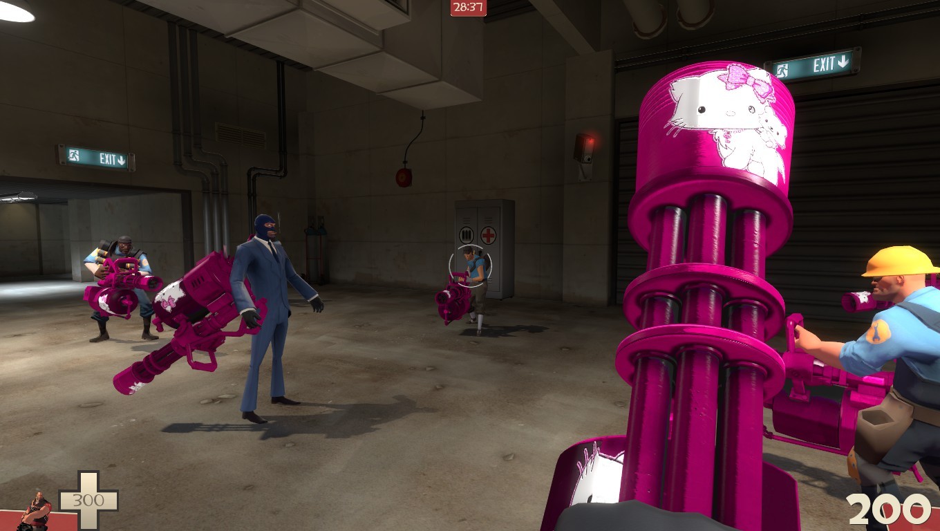 Hello Kitty Minigun - Reworked Mod for Team Fortress 2 | TF2 Mods