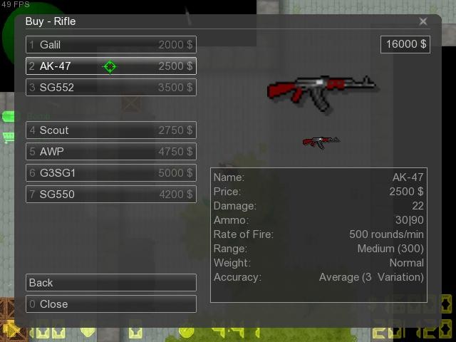 AK-47 Dark Red. [CS2D] [Mods]