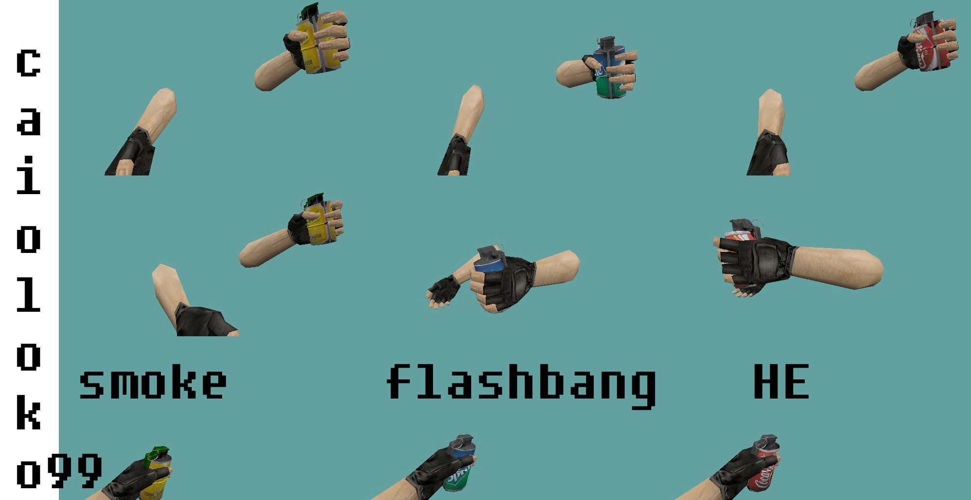 COKE,SPRITE AND SCHWEPPES GRENADES! Mod for Counter-Strike 1.6 | CS1.6 Mods