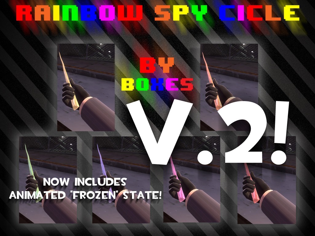 [v2.5] Animated Rainbow Spy-cicle Mod for Team Fortress 2 | TF2 Mods