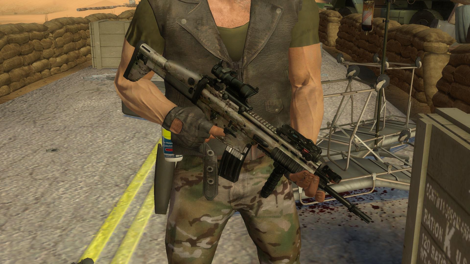 End of Days Multicam Tactical SCAR-L Mod for Left 4 Dead 2 | L4D2 Mods
