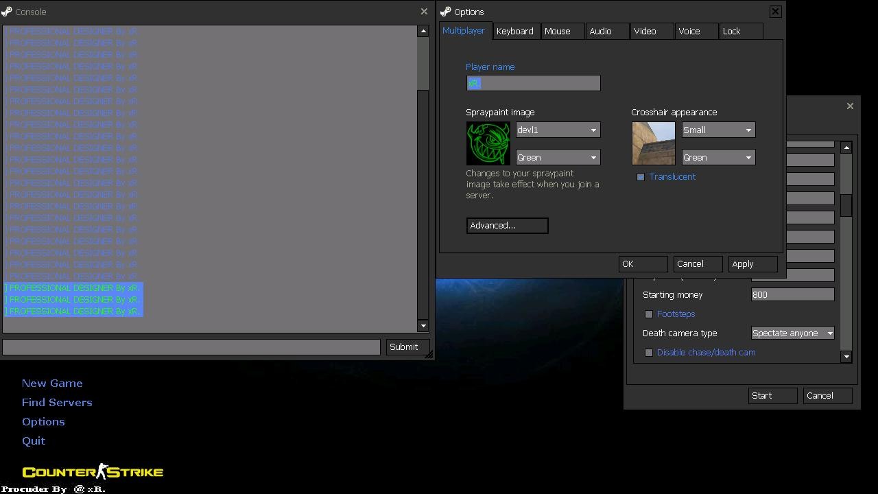 BLACK & BLUE STAR GUI [Counter-Strike 1.6] [Mods]