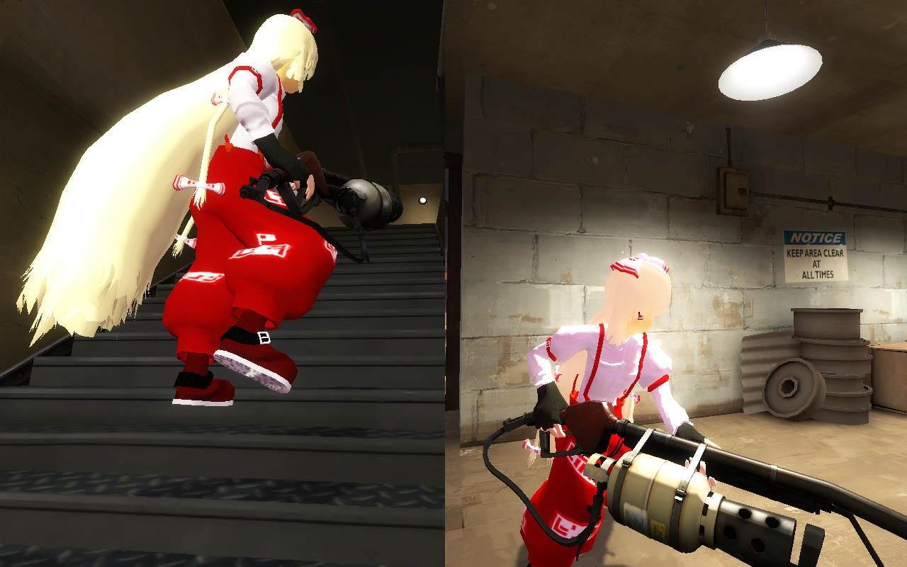 Fujiwara No Mokou for Pyro Mod for Team Fortress 2 | TF2 Mods