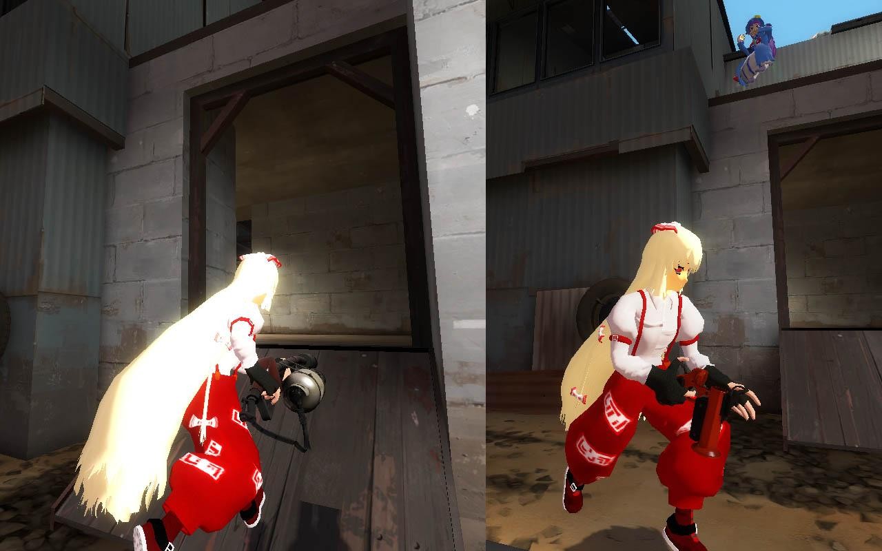Fujiwara No Mokou for Pyro Mod for Team Fortress 2 | TF2 Mods