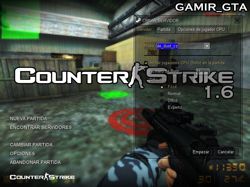 My frist Counter-Strike GUI [Counter-Strike 1.6] [Mods]