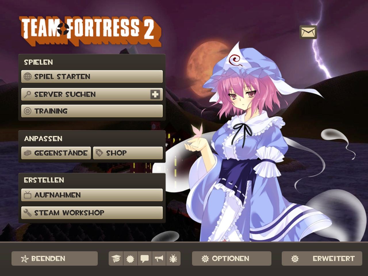 [Outdated] Touhou Menu Characters Mod for Team Fortress 2 | TF2 Mods