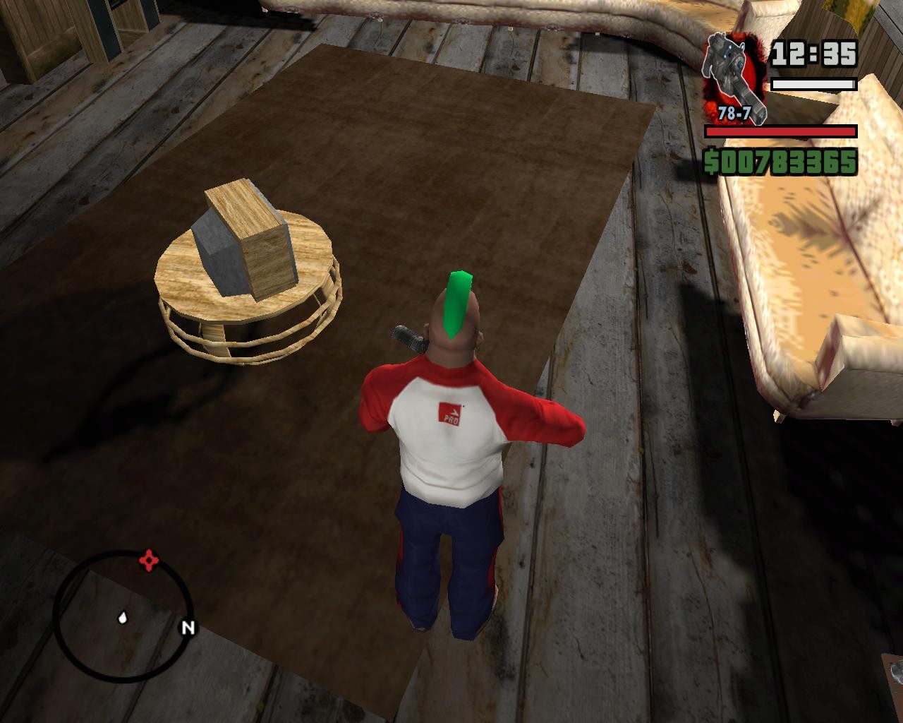 green mohawk Mod for Grand Theft Auto: San Andreas | GTA:SA Mods