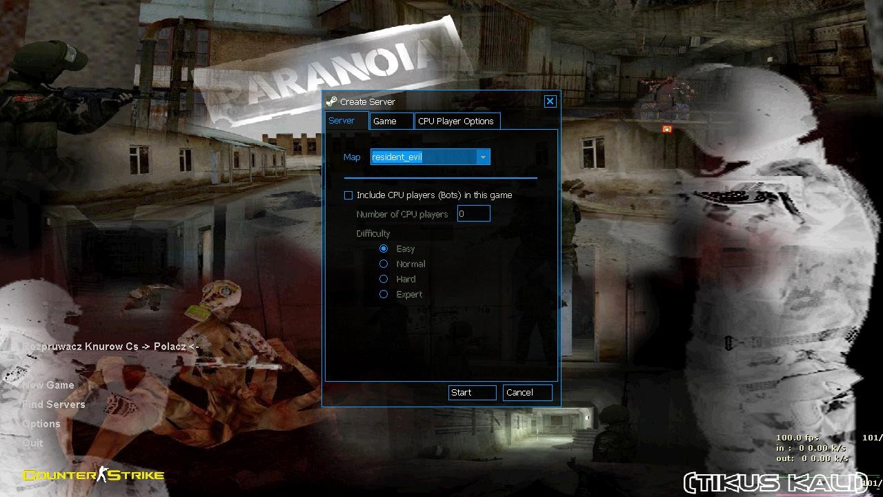 Half Life - Paranoia Mod for Counter-Strike 1.6 | CS1.6 Mods