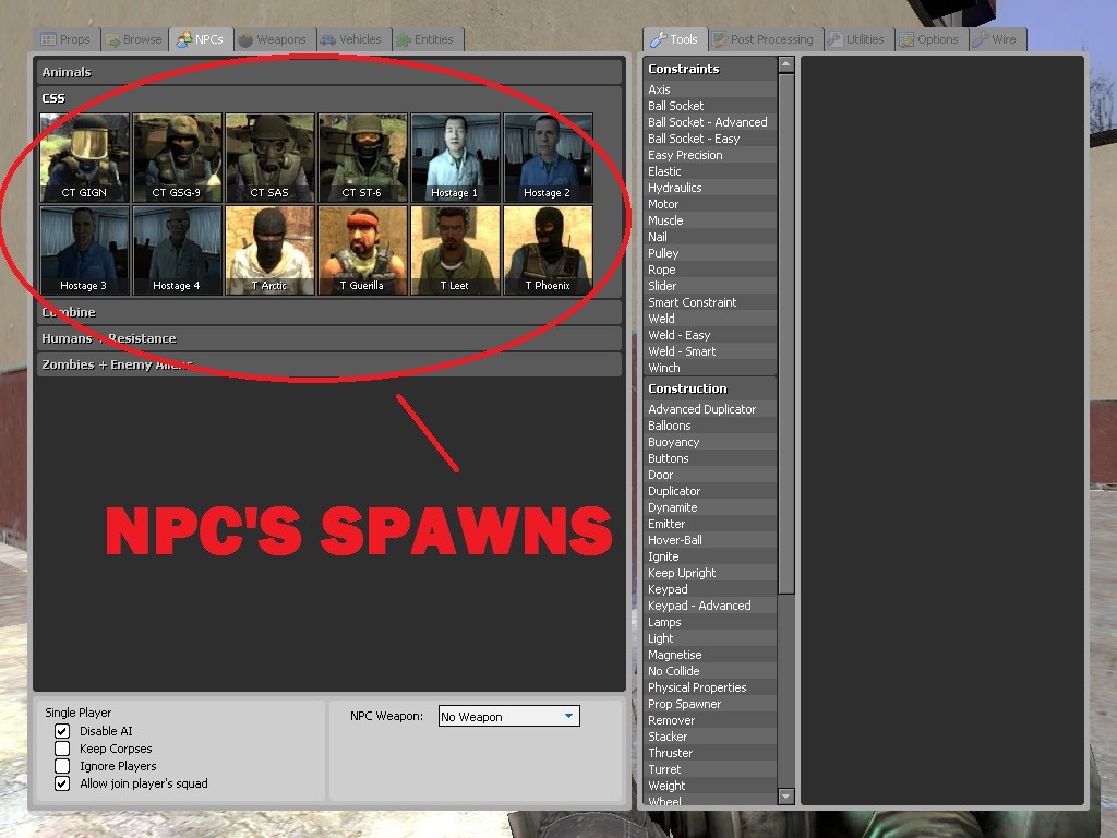 CS:S Npc's Mod for Garry's Mod | GMod Mods