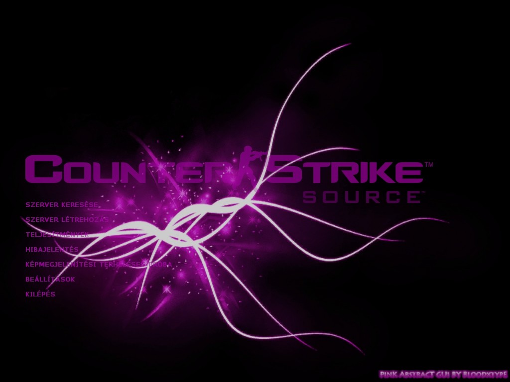 Pink Abstract GUi v1.0 Mod for Counter-Strike: Source | CS:S Mods