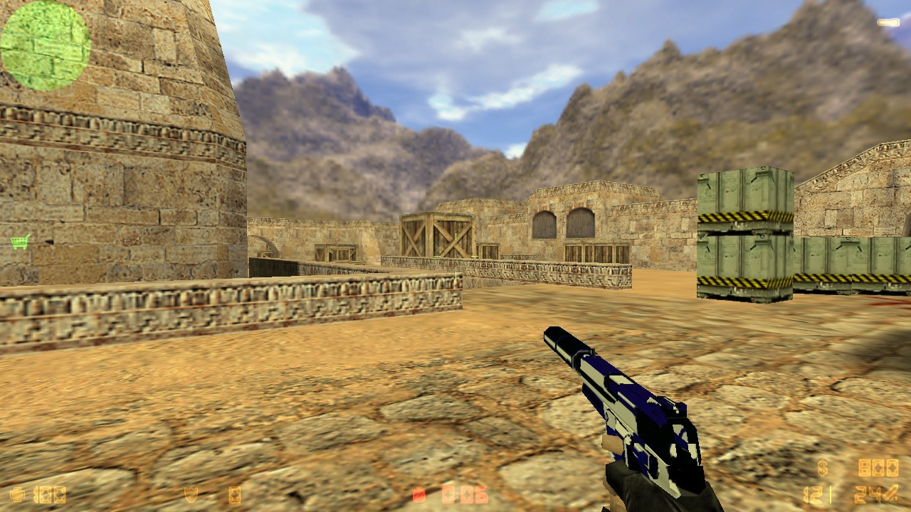 Blue, White, And Black USP Mod for Counter-Strike 1.6 | CS1.6 Mods