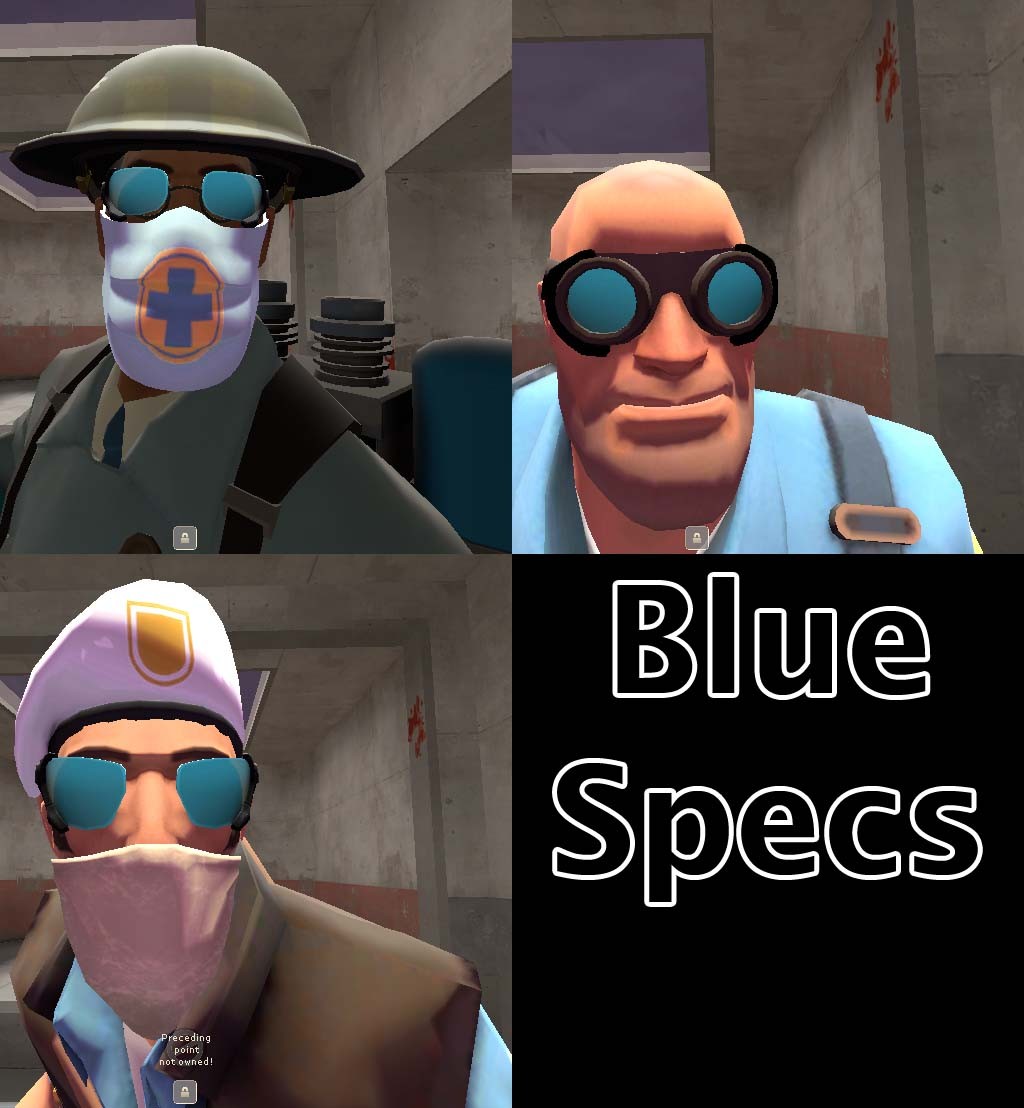 Red and Blue Styled Deus Specs Mod for Team Fortress 2 | TF2 Mods