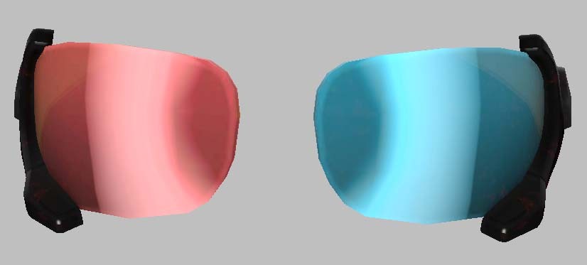 Red and Blue Styled Deus Specs Mod for Team Fortress 2 | TF2 Mods