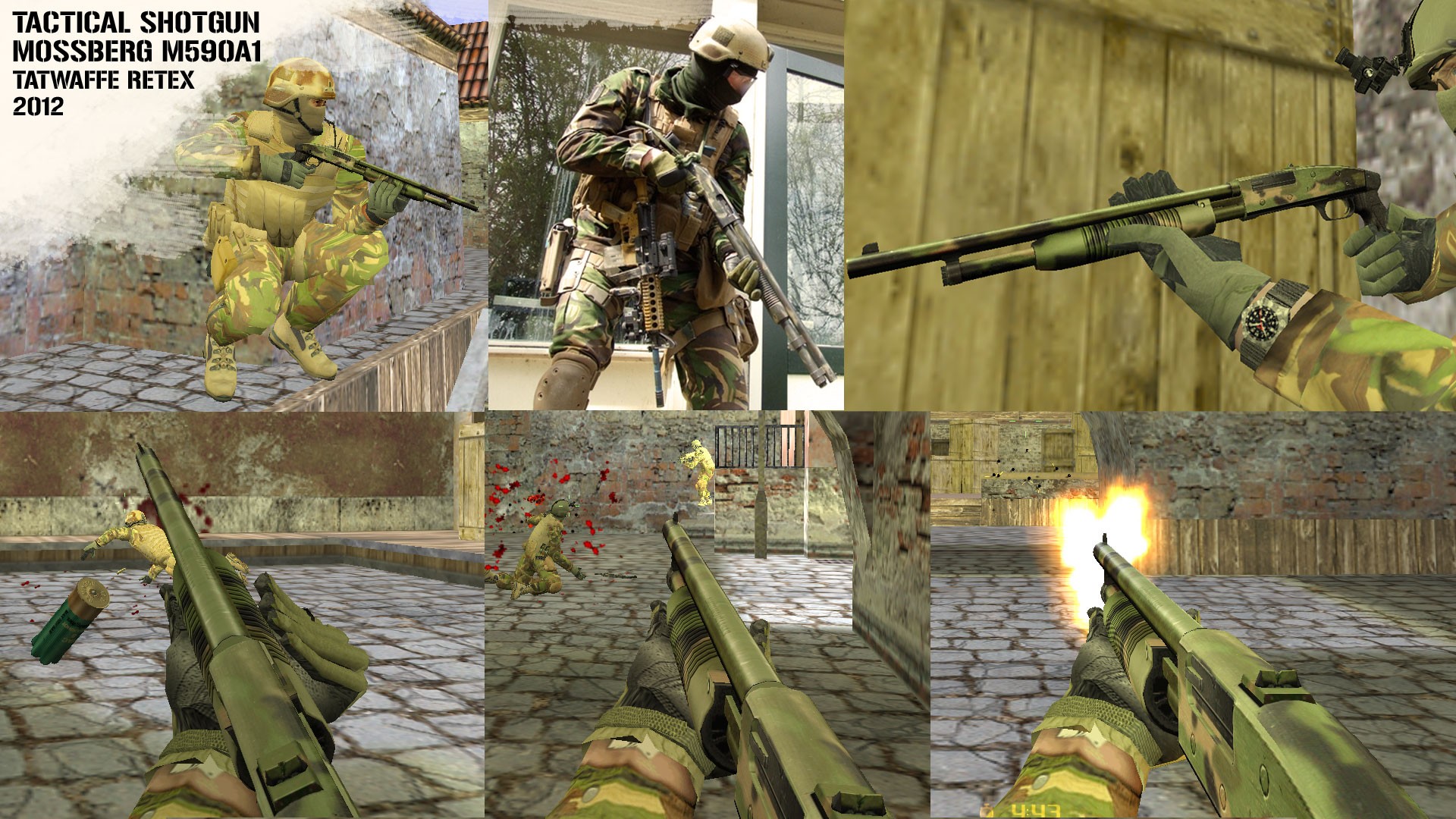 Mossberg M590A1 Tactical Shotgun-Custom Paint Mod for Counter-Strike ...