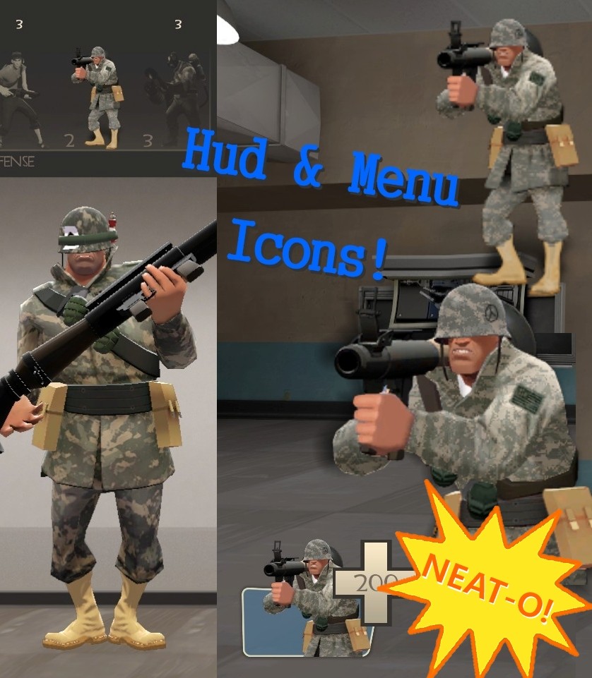 US Army Soldier for Blu V.2.1 Mod for Team Fortress 2 | TF2 Mods