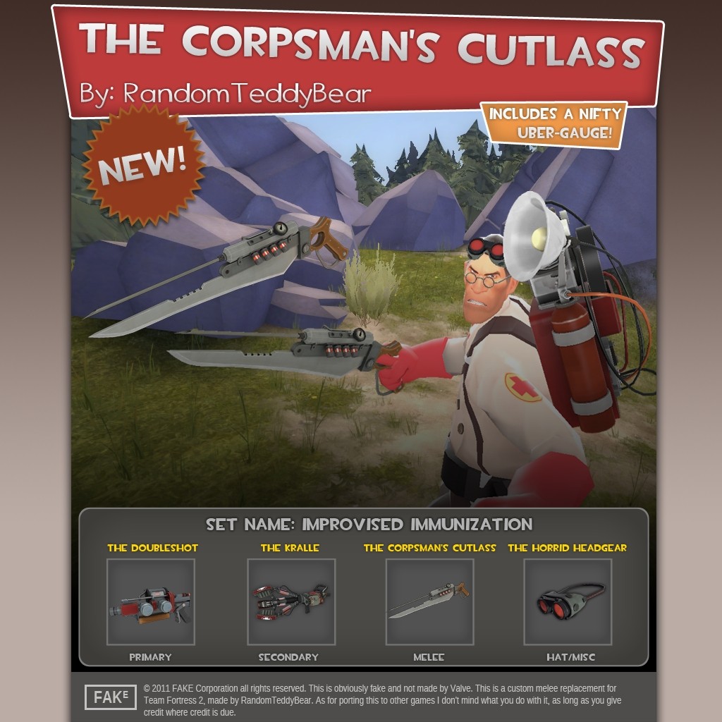 The Corpsman's Cutlass Mod for Team Fortress 2 | TF2 Mods