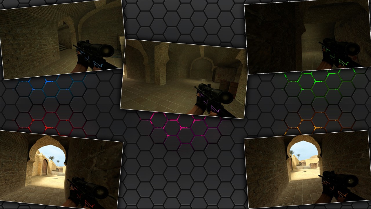 AWP Neon Color Pack Mod for Counter-Strike: Source | CS:S Mods