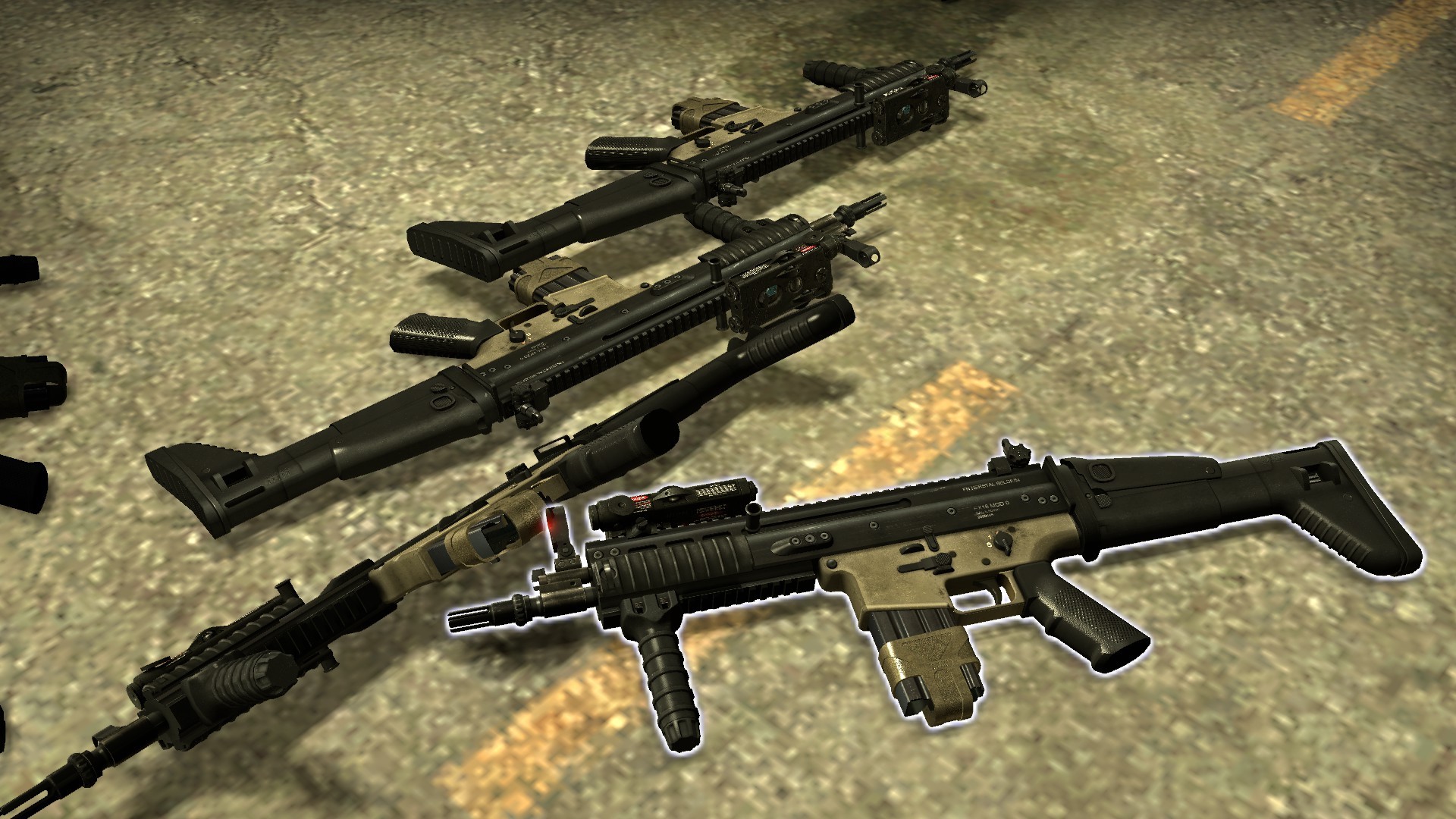 SCAR-L on ImBrokeRU's anims Mod for Left 4 Dead 2 | L4D2 Mods
