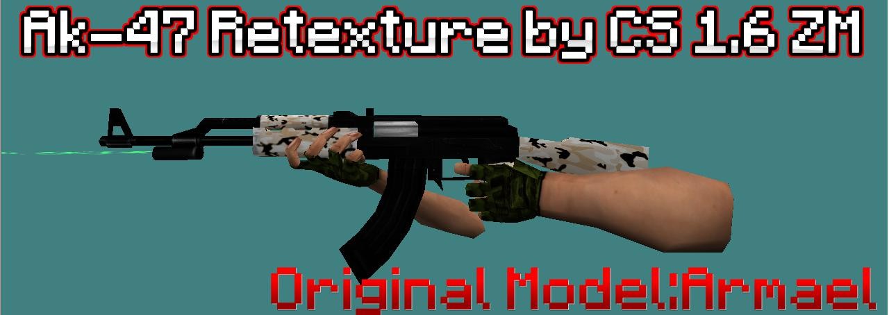 AK-47 Carbono and Camo. Mod for Counter-Strike 1.6 | CS1.6 Mods