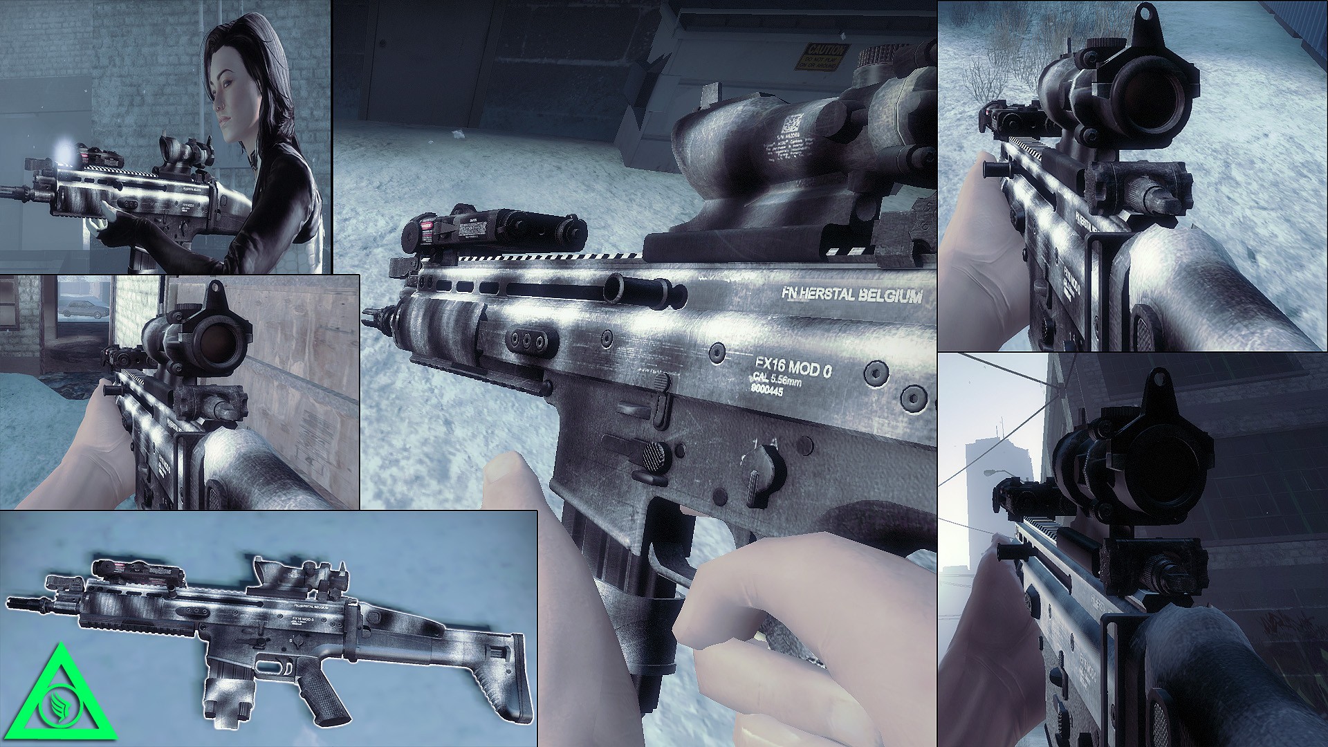 Tactical Arctic Stripe SCAR-L Mod for Left 4 Dead 2 | L4D2 Mods