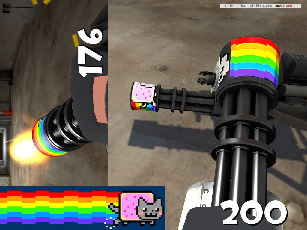 Nyan Cat Minigun Mod for Team Fortress 2 | TF2 Mods