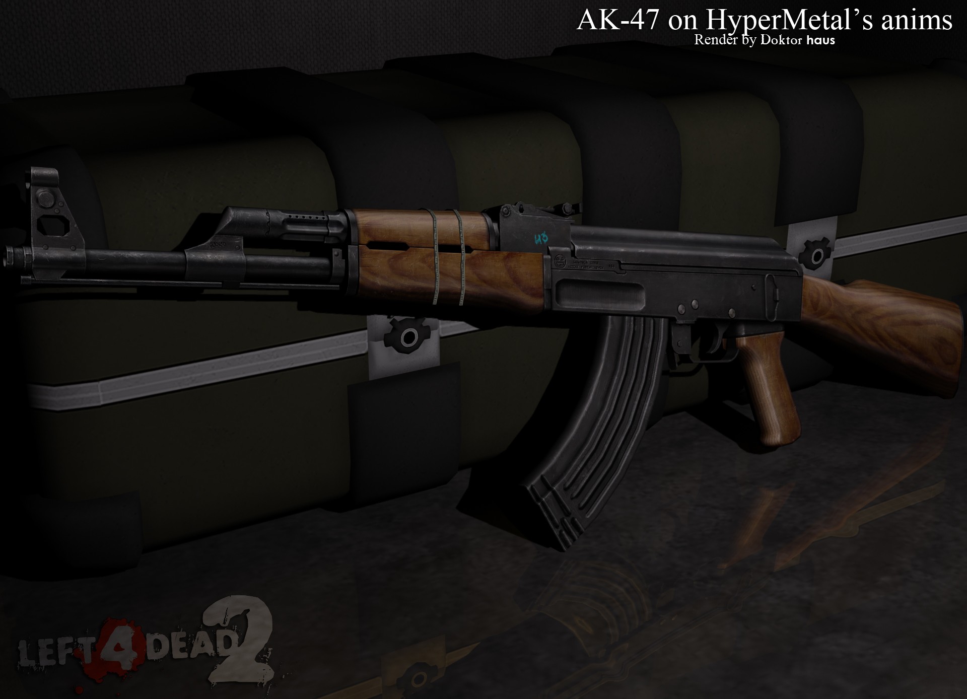 AK-47 on HyperMetal's anims Mod for Left 4 Dead 2 | L4D2 Mods