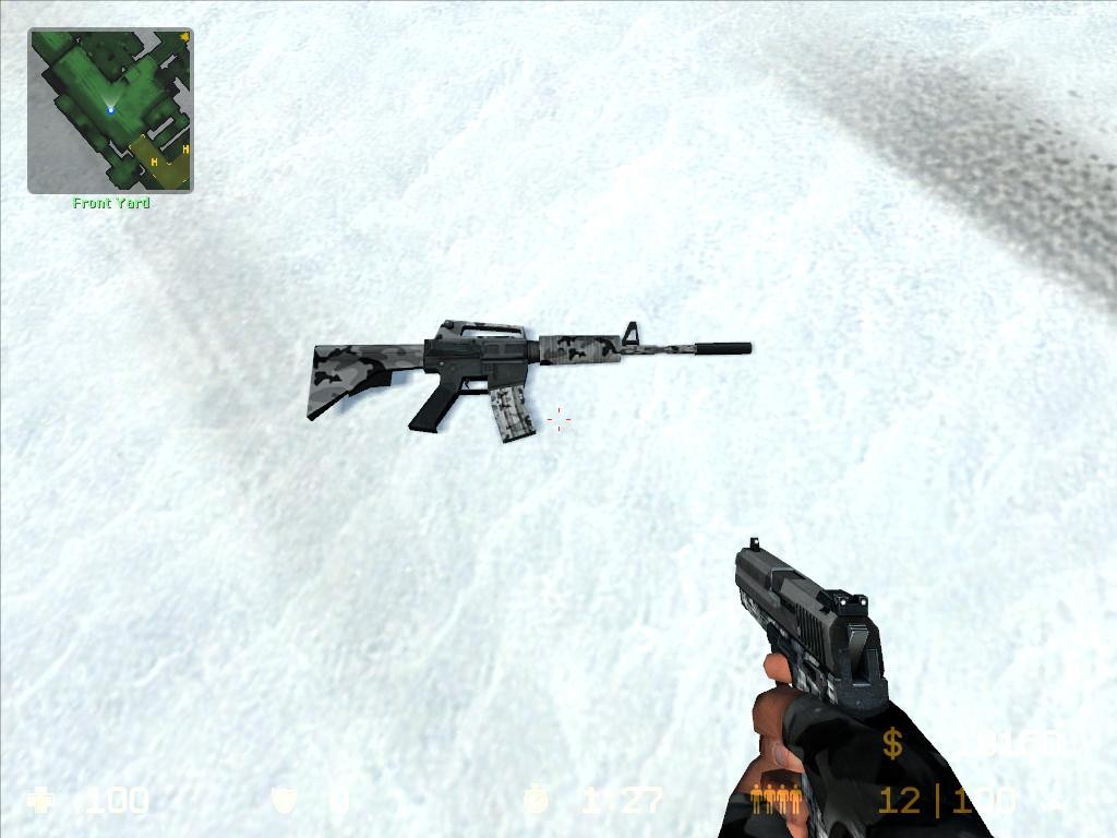 Counter Strike Source M4A1 Snow camo Mod for Counter-Strike: Source ...