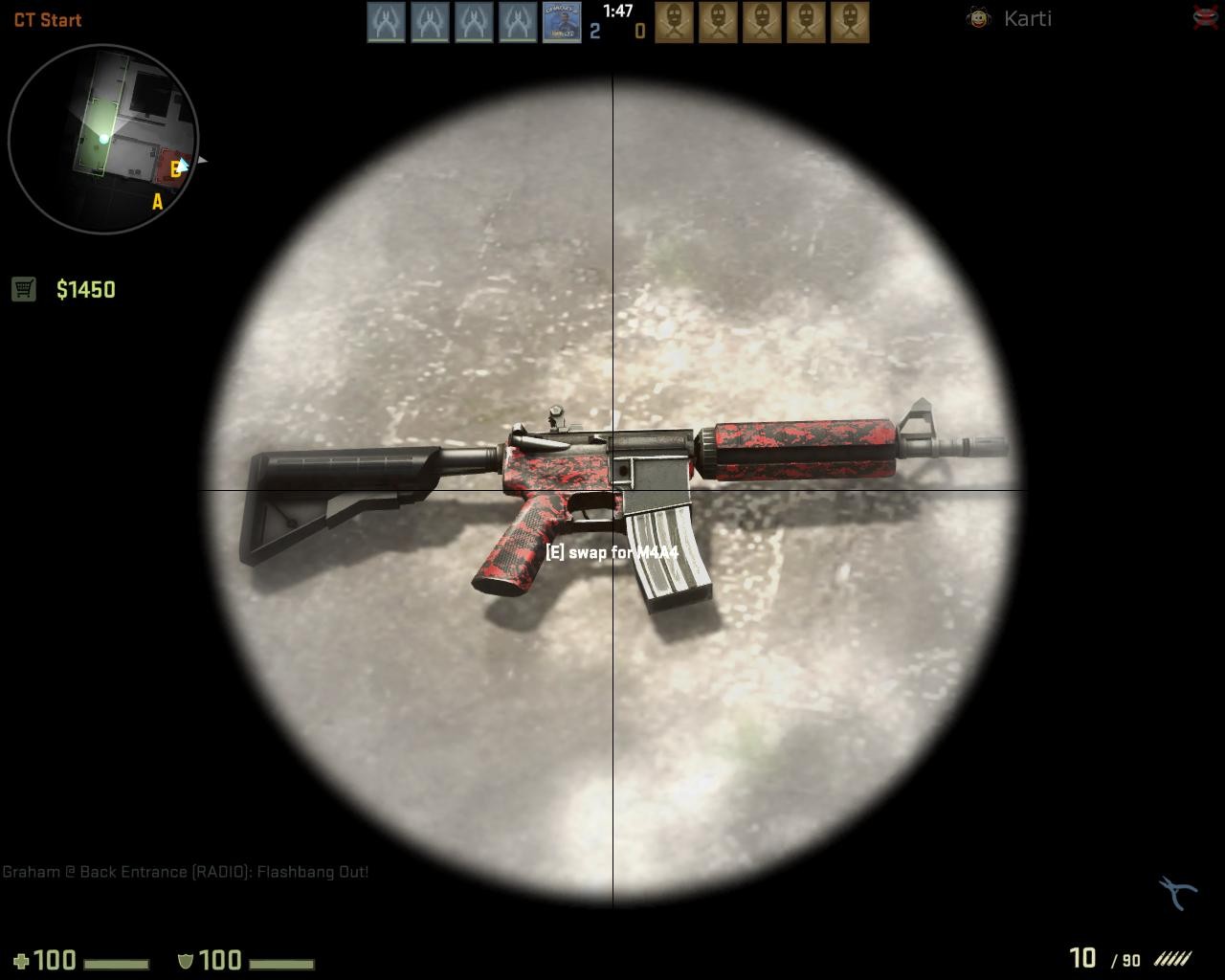 Red Digital M4A1 [Counter-Strike: Global Offensive] [Mods]