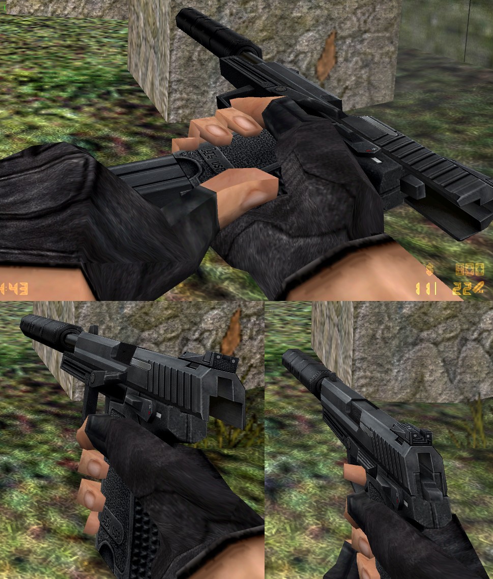 CS 1.6 USP retexture Mod for Counter-Strike 1.6 | CS1.6 Mods