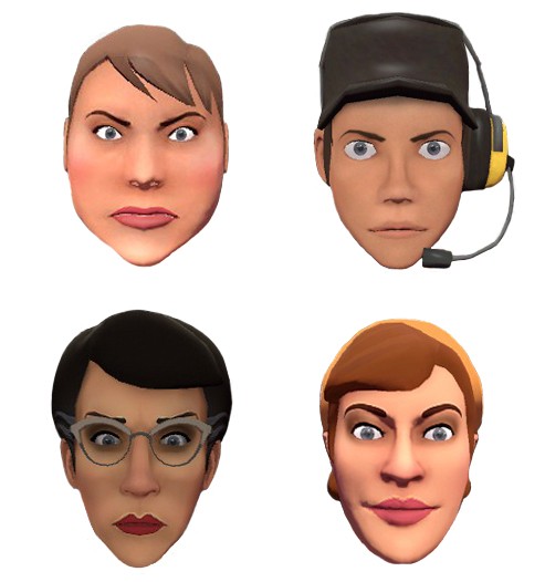 Female Spy Masks Mod for Team Fortress 2 | TF2 Mods