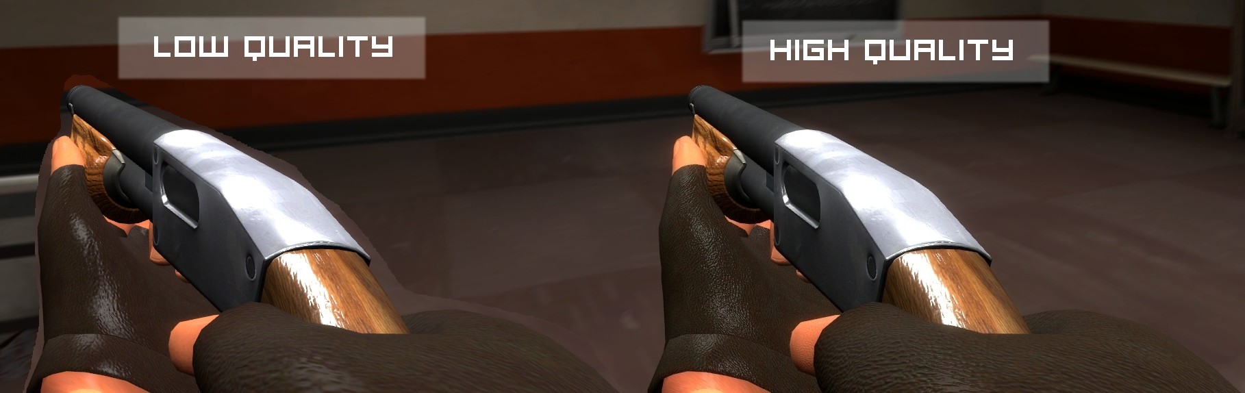Heavy's Leather Gloves. [Highres] V2 Mod for Team Fortress 2 | TF2 Mods