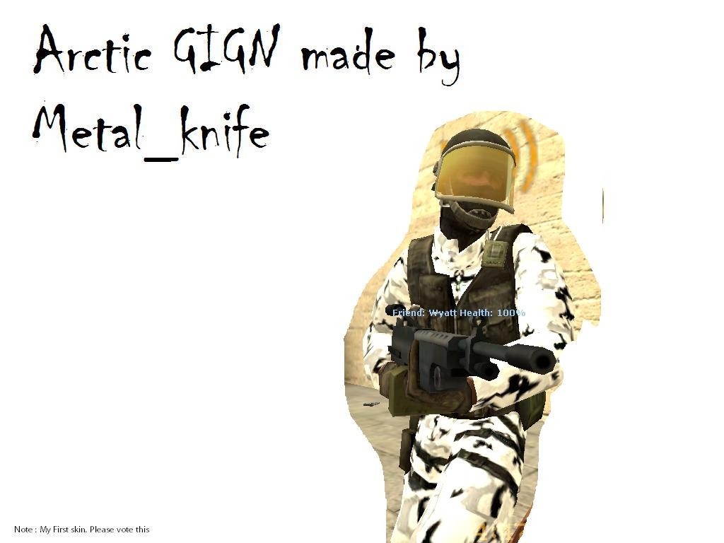 Snow camo GIGN [Counter-Strike: Source] [Mods]
