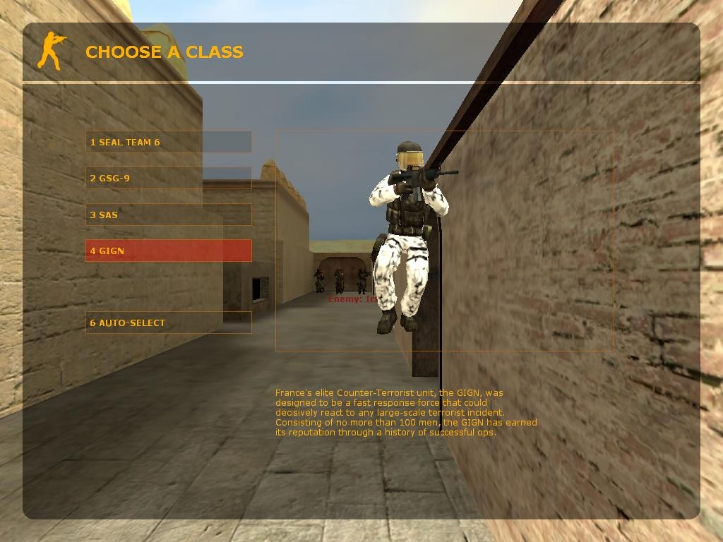 Snow camo GIGN [Counter-Strike: Source] [Mods]