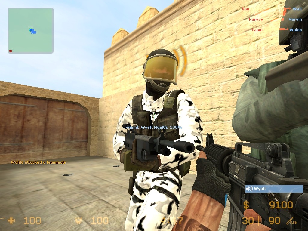 Snow camo GIGN [Counter-Strike: Source] [Mods]