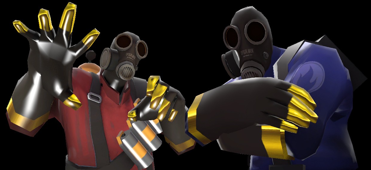 Golden Pyro Gloves Mod for Team Fortress 2 | TF2 Mods