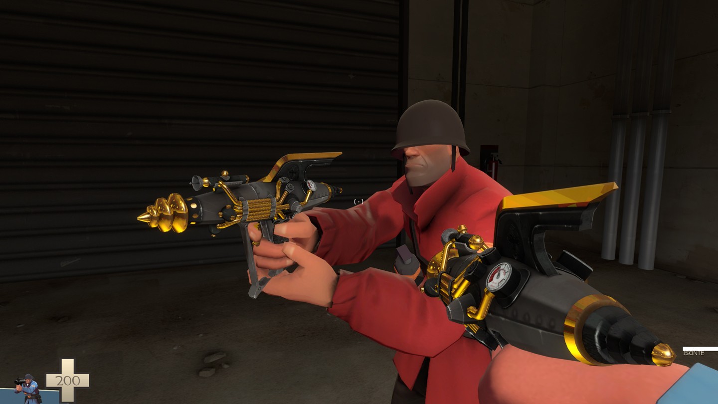 Golden Silver and Ubered Righteous Bison [Team Fortress 2] [Mods]