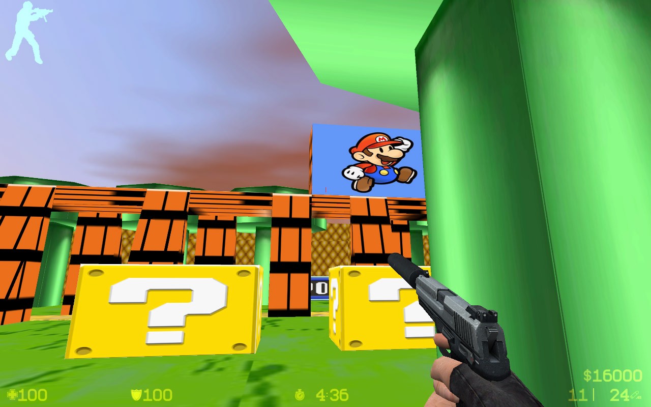 MARIOBROSS Mod for Counter-Strike 1.6 | CS1.6 Mods