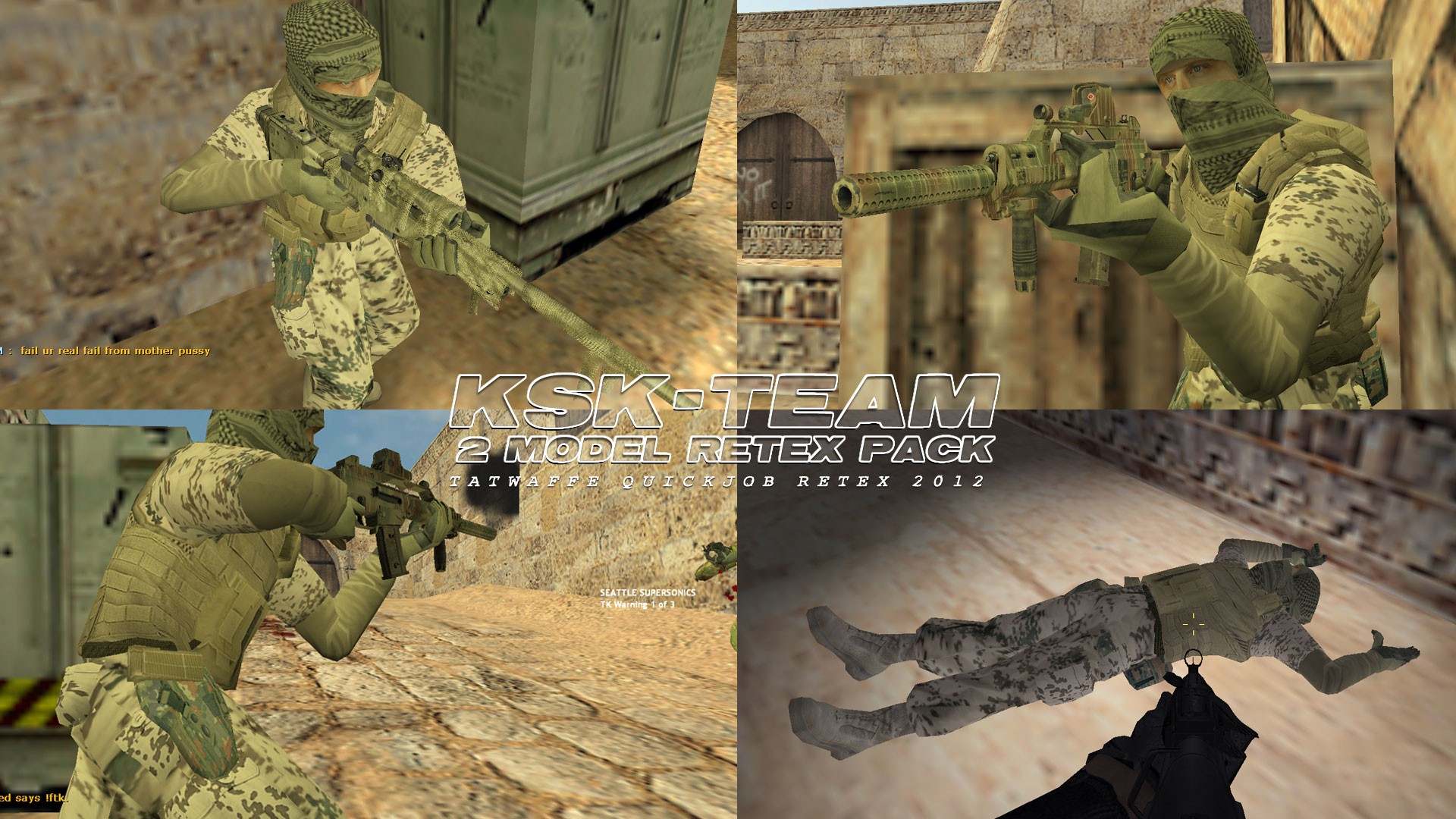 German KSK-Team Player Pack Mod for Counter-Strike 1.6 | CS1.6 Mods
