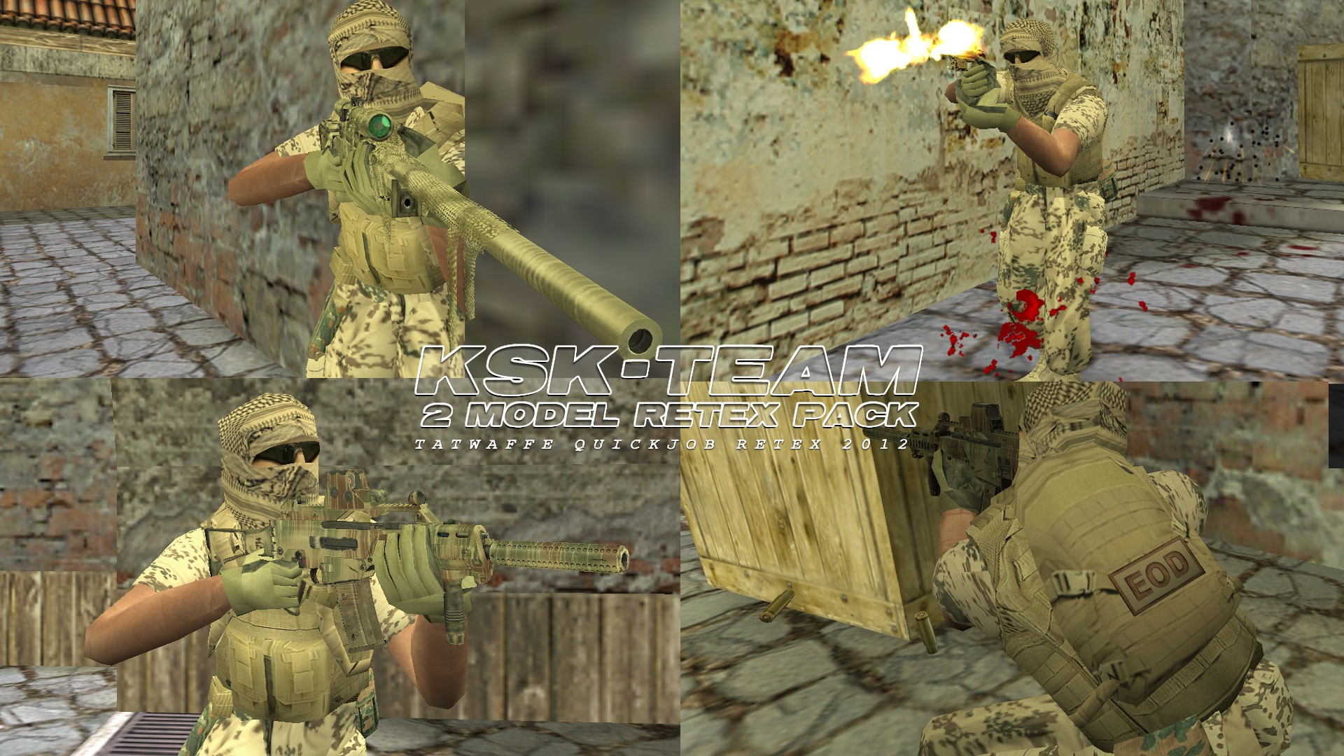 German KSK-Team Player Pack Mod for Counter-Strike 1.6 | CS1.6 Mods