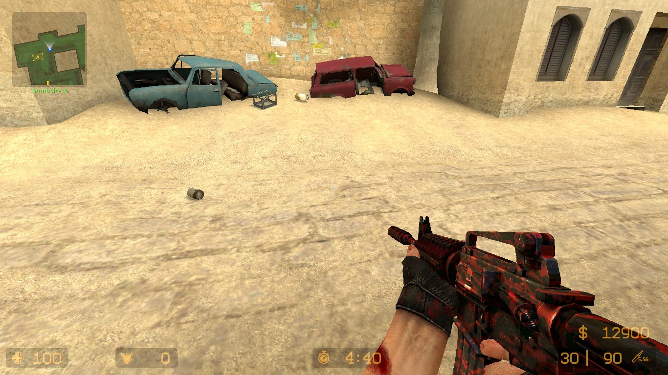 M4A1 Red camo Mod for Counter-Strike: Source | CS:S Mods