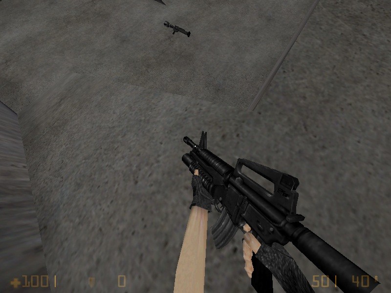 Half-Life OPFOR Darkened HD M4A1 Texture Mod for Half-Life | HL Mods