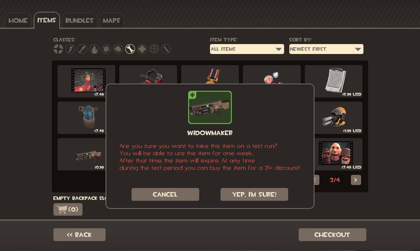 Futuristic Widowmaker - Backpack Icon Mod for Team Fortress 2 | TF2 Mods