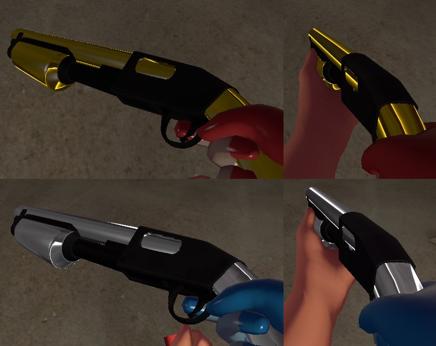 Gold/Silver Shotgun Pack Mod for Team Fortress 2 | TF2 Mods