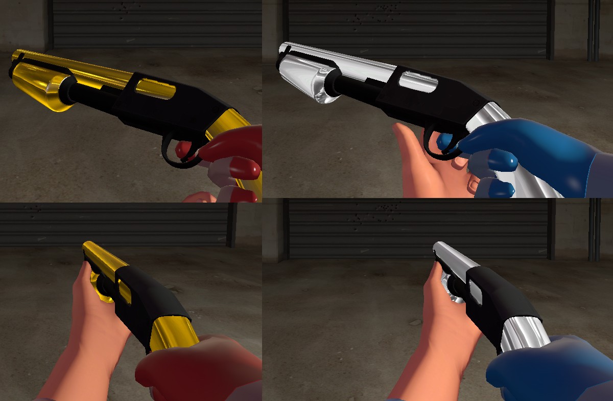 Gold/Silver Shotgun Pack Mod for Team Fortress 2 | TF2 Mods
