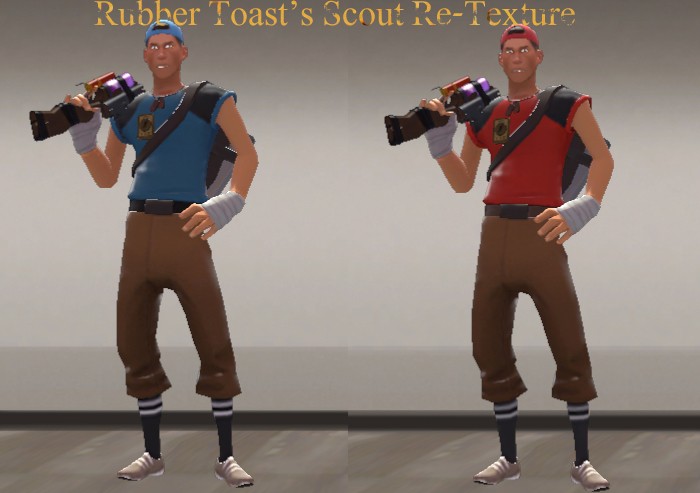 Rubber Toast's Scout Re-Texture Mod for Team Fortress 2 | TF2 Mods
